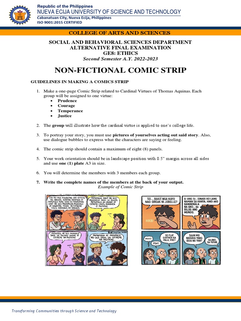 Guidelines For Comic Strip | PDF