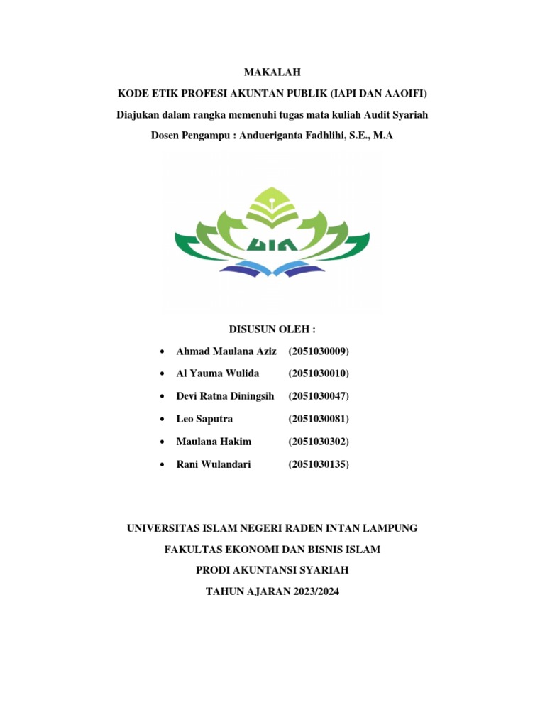 MAKALAH Kel 1 Audit Syariah | PDF