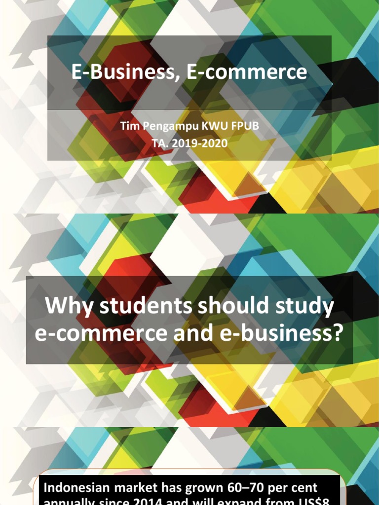 Materi M8. E-Commerce #1 - BAK | PDF | E Commerce | Electronic Business