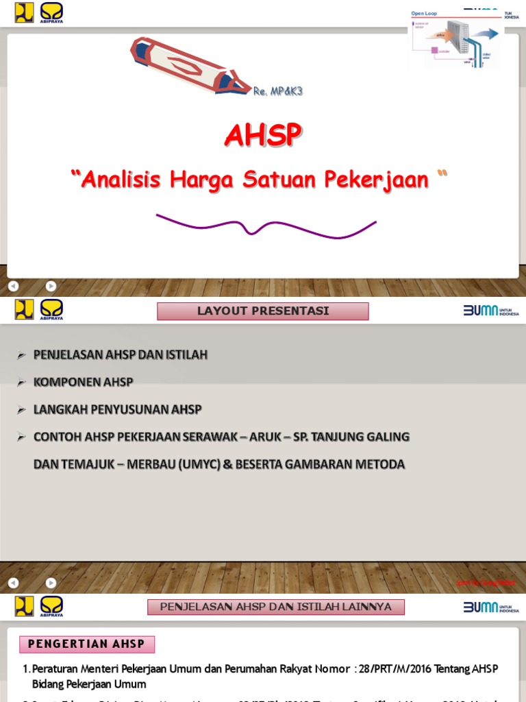 P6 Presentase AHSP PDF | PDF
