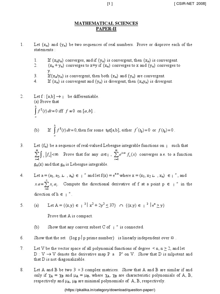 Mathematical Sci. Paper 2 PDF | PDF | Estimator | Bias Of An Estimator Mathematical Sci. Paper 2 PDF | PDF | Estimator | Bias Of An Estimator