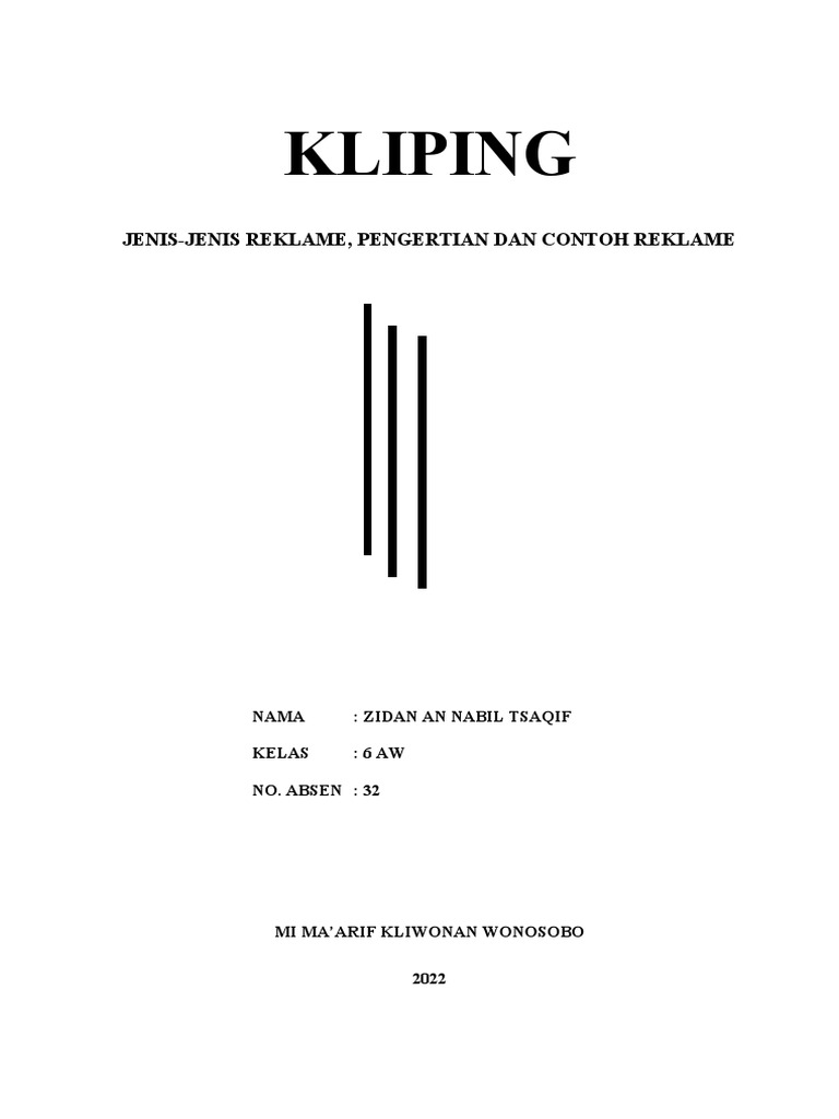 Kliping Reklame | PDF | Bisnis
