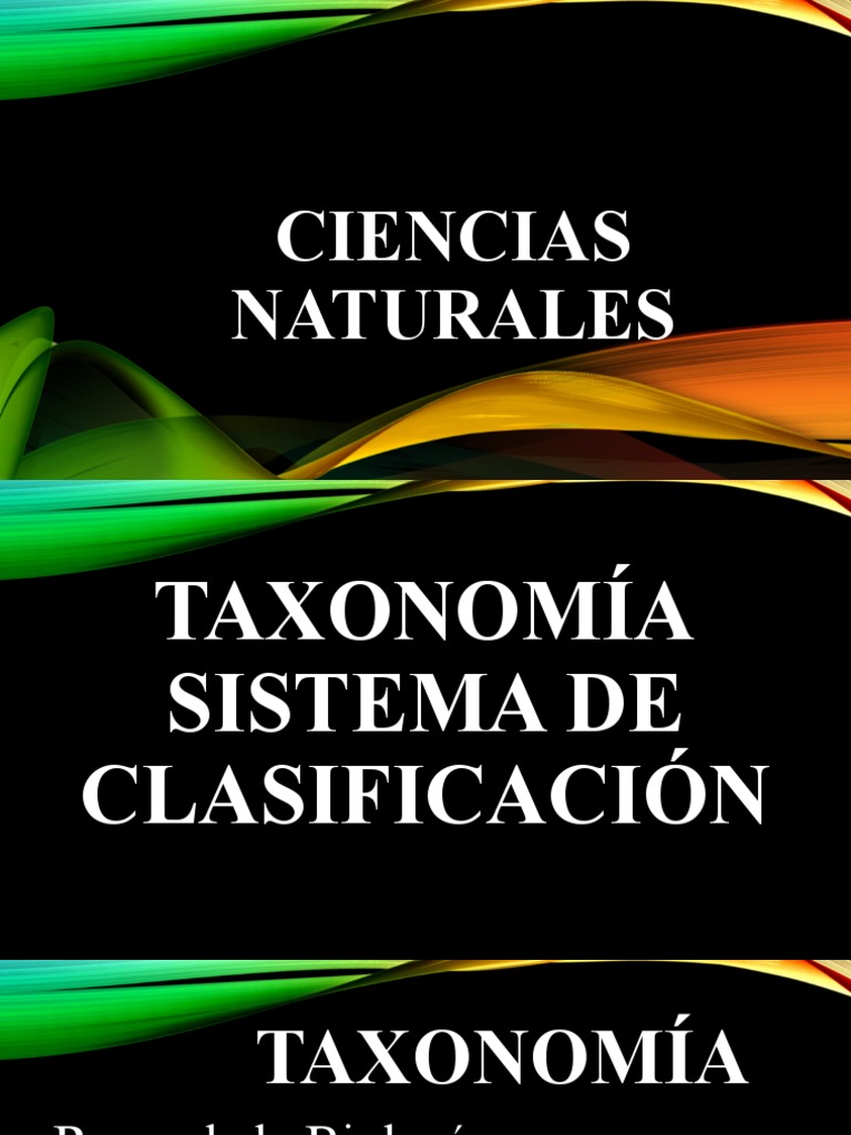 TAXONOMIA | Descargar gratis PDF | Taxonomía (biología) | Biología Celular)