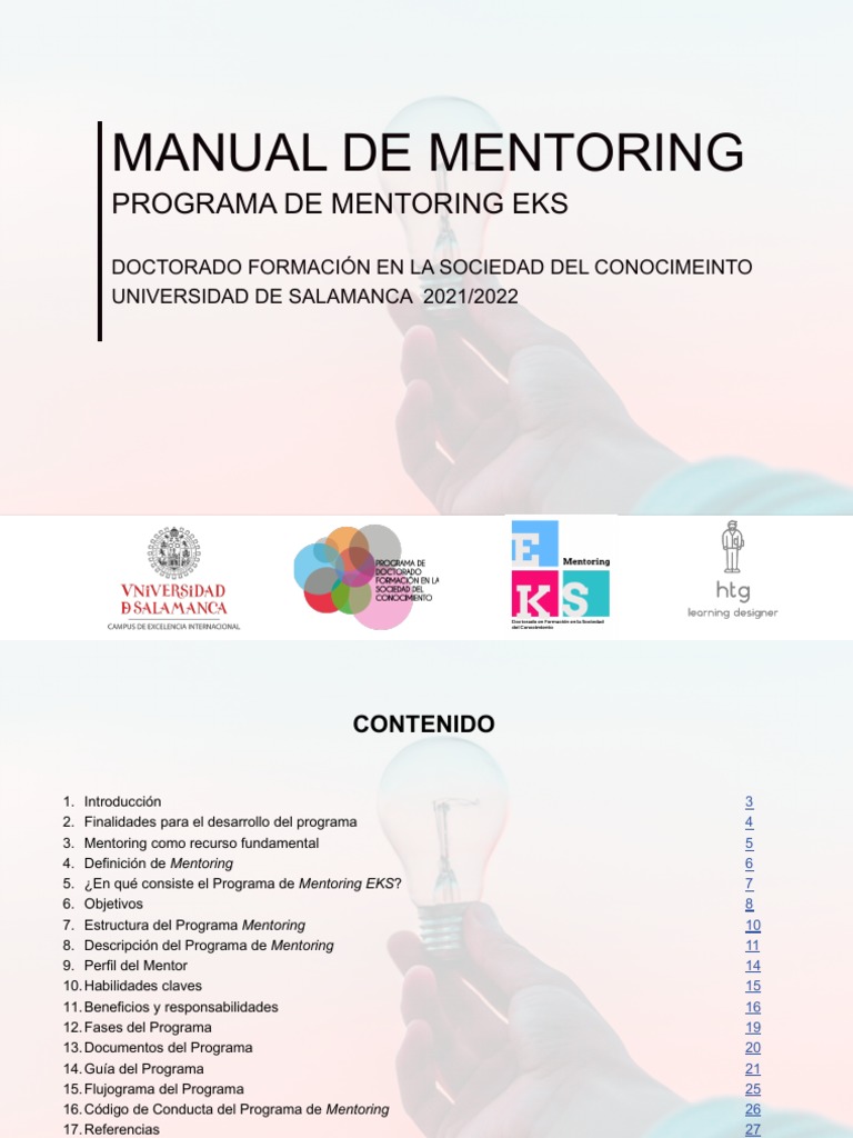 Manual de Mentoring EKS PDF | PDF | Aprendizaje | Evaluación