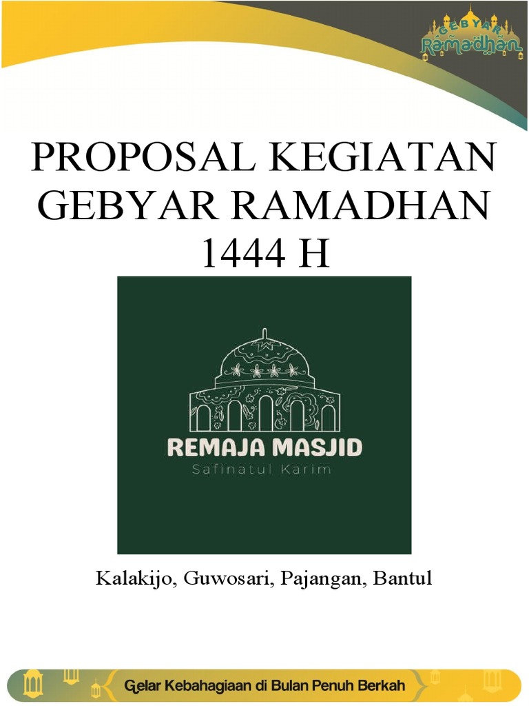 Proposal Gebyar Ramadhan | PDF