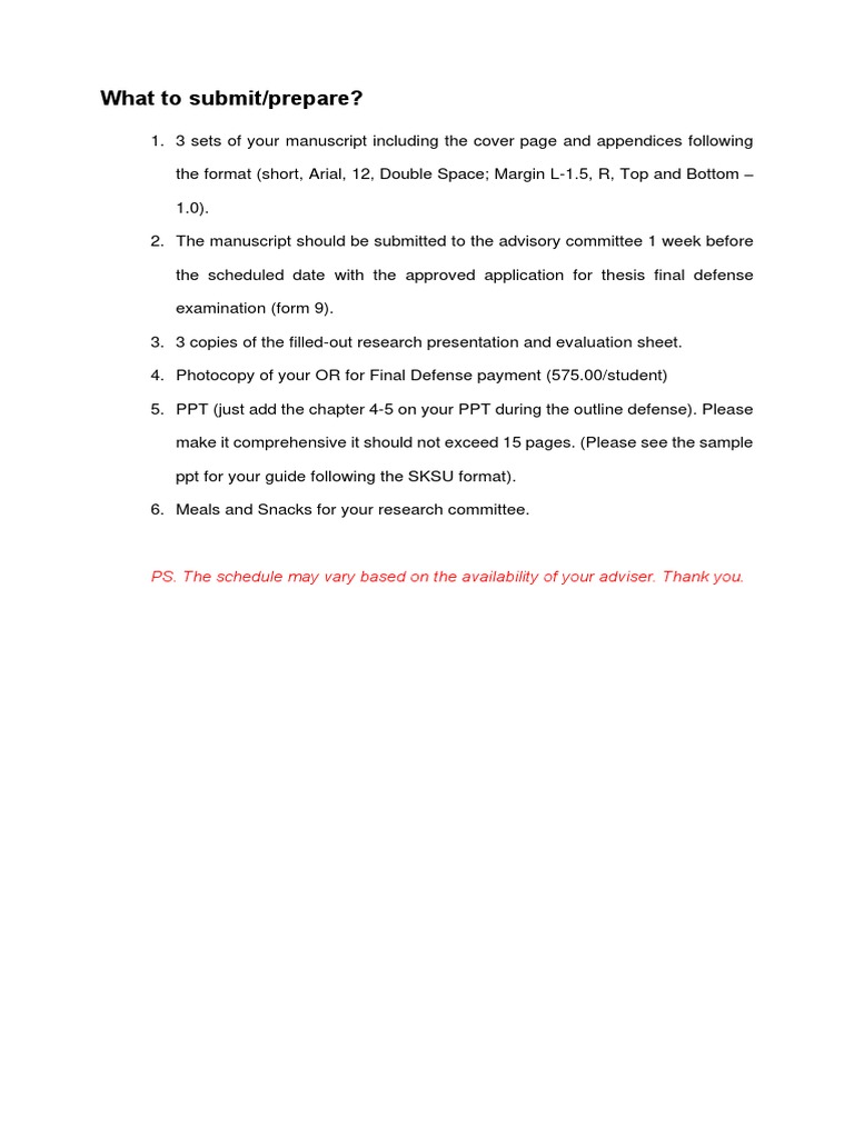 Final Defense Schedule Pdf Pdf Methodology Science