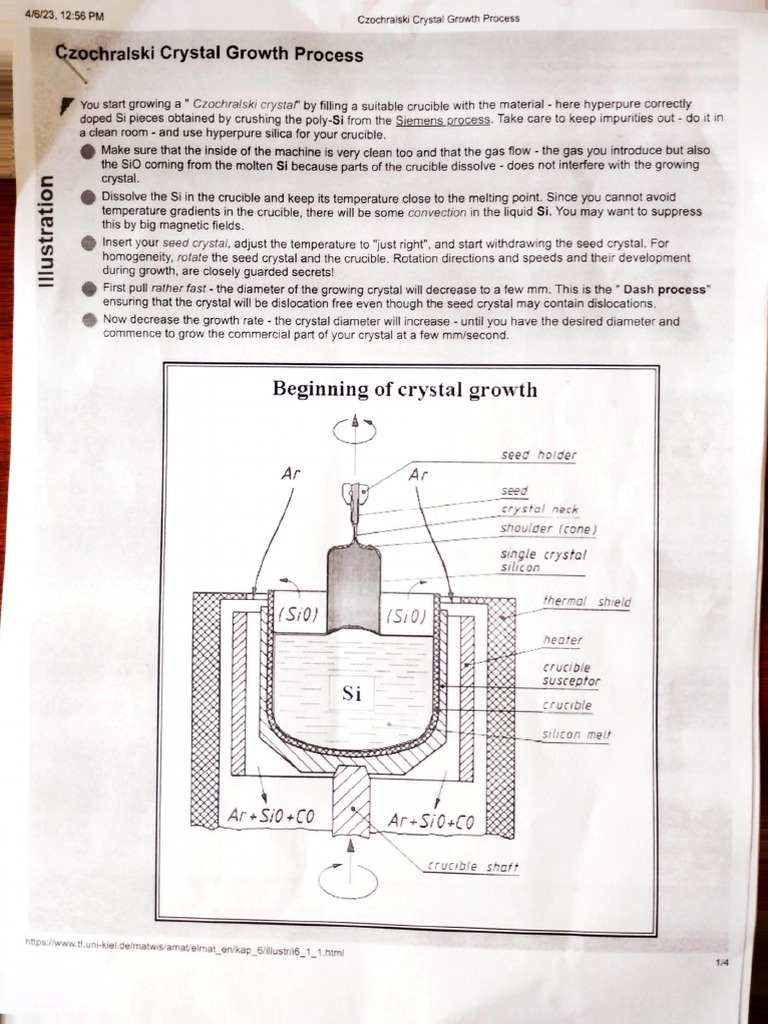Czochralski Process POM | PDF | Electrical Resistivity And Conductivity ...