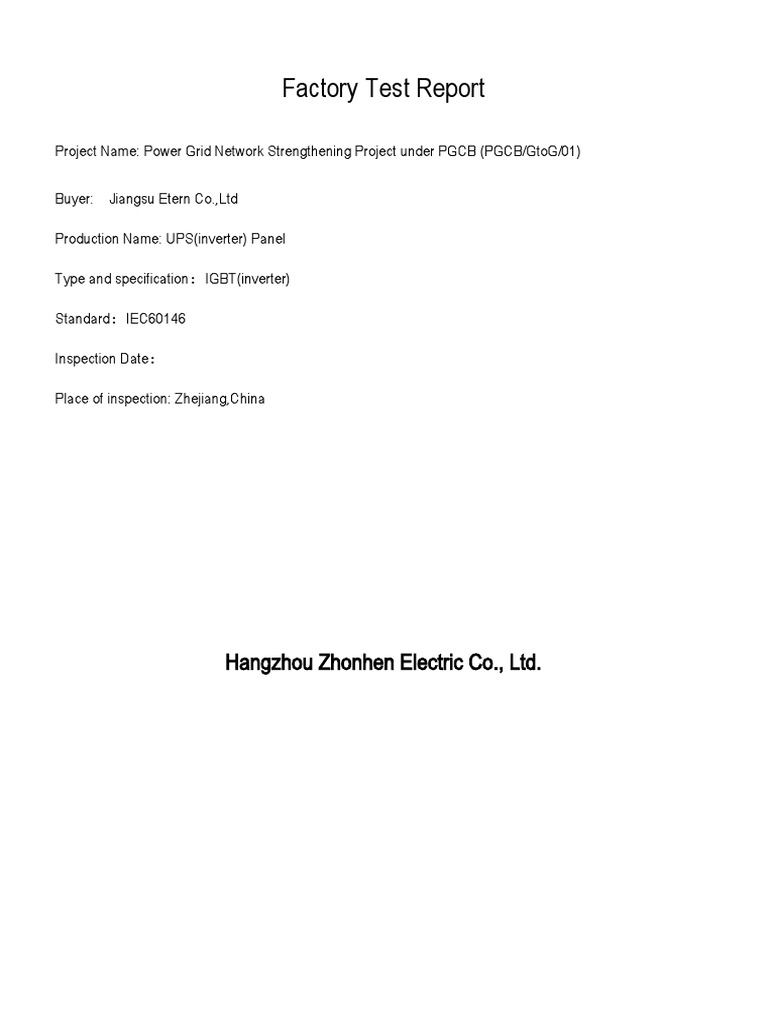 Test format-UPS (Inverter) | PDF | Power Inverter | Direct Current