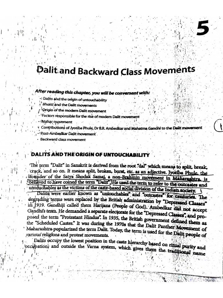 Dalit Movement | PDF