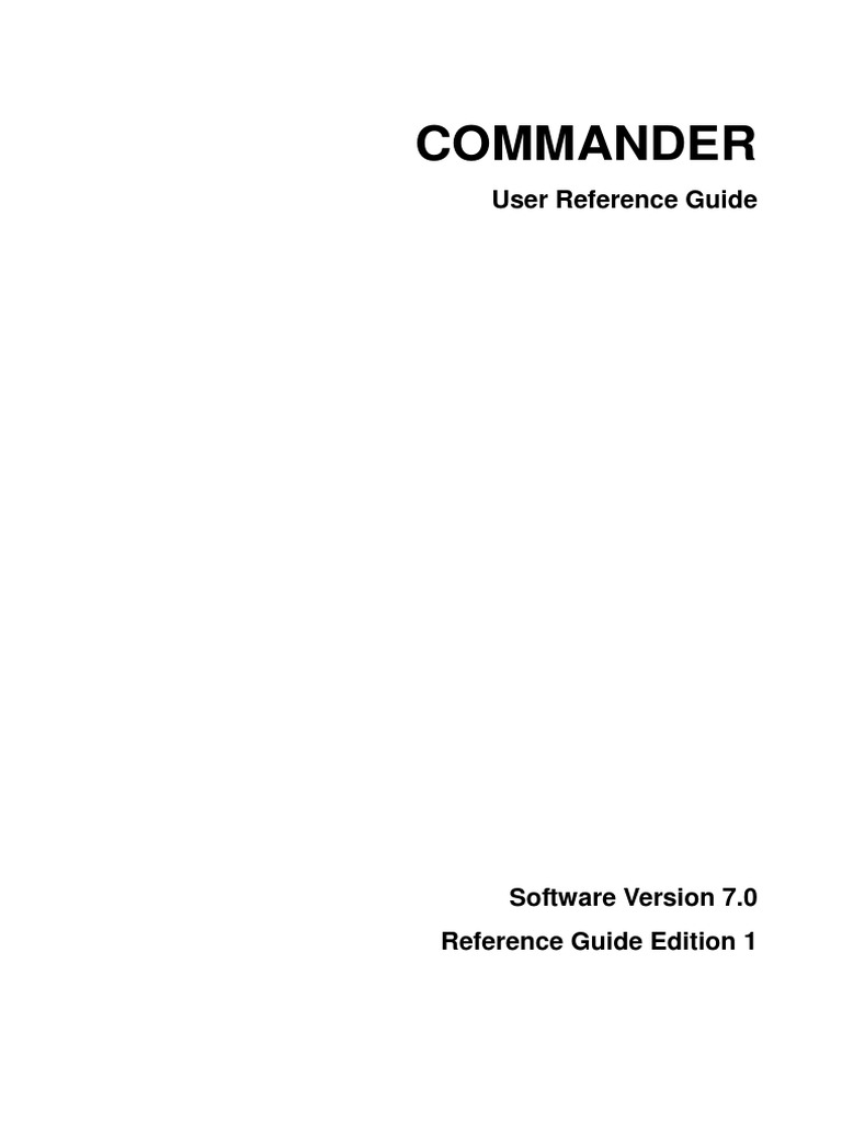 Commander User Reference Guide PDF | PDF | Computer Network | Wi Max