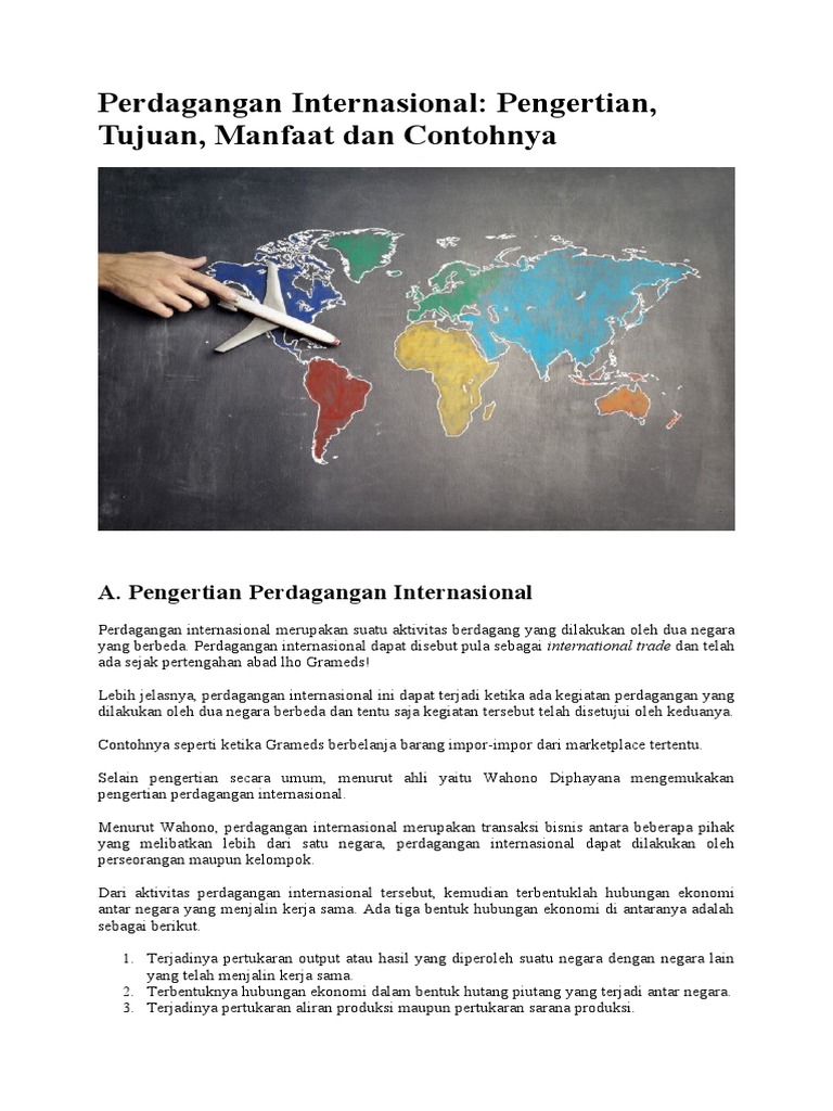 KLIPING TENTANG Perdagangan Internasional | PDF