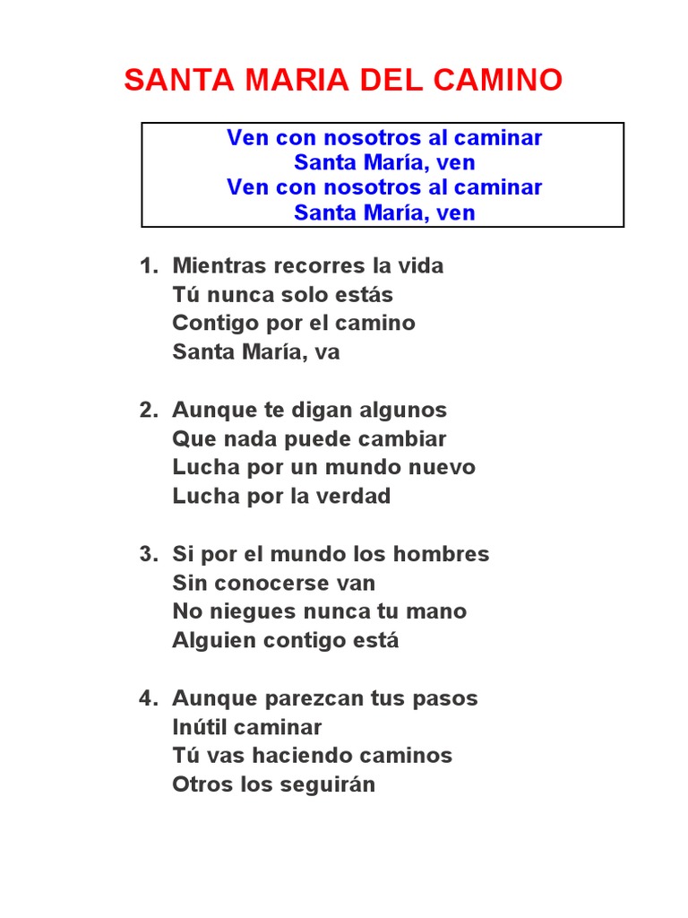 Santa Maria Del Camino | PDF