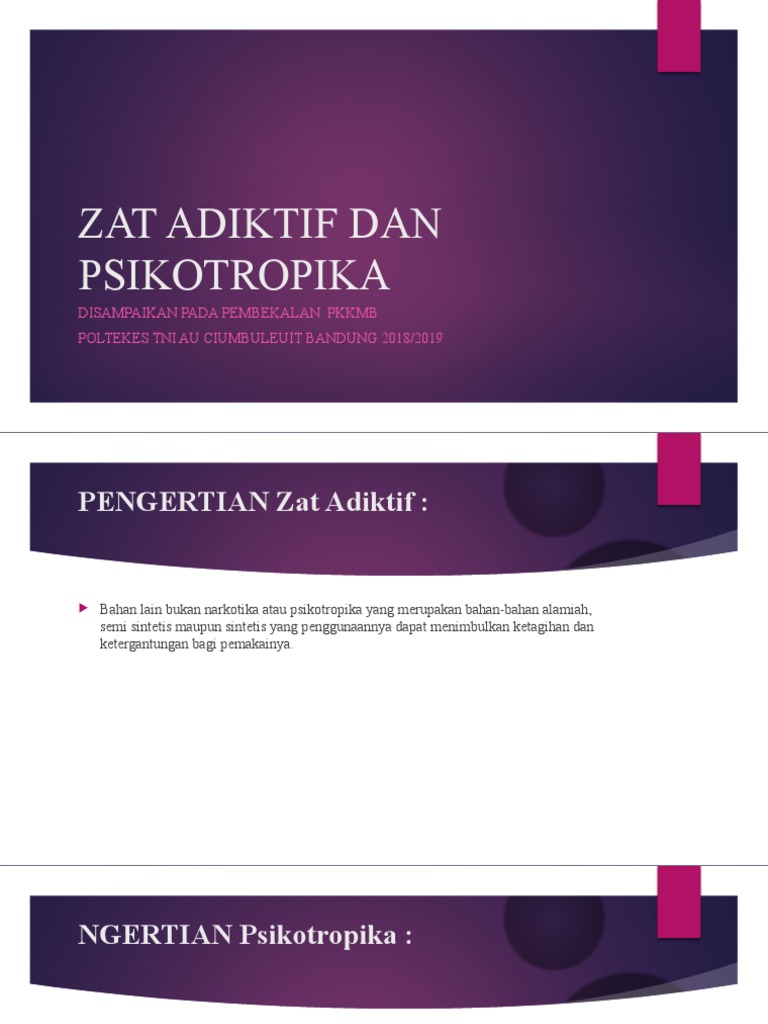 Zat Adiktif Dan Psikotropika | PDF