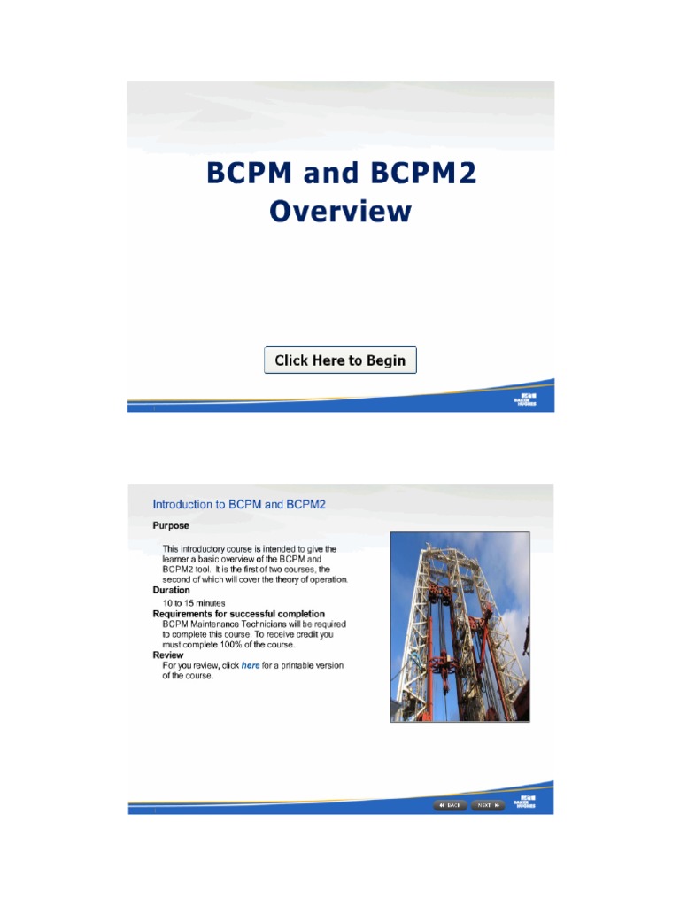 BCPM and BCPM 2 Overview Handout | PDF