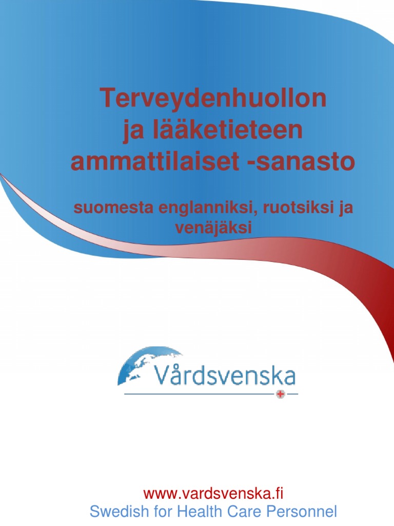 Finnish Healthcare and Medical Professions Glossary | PDF