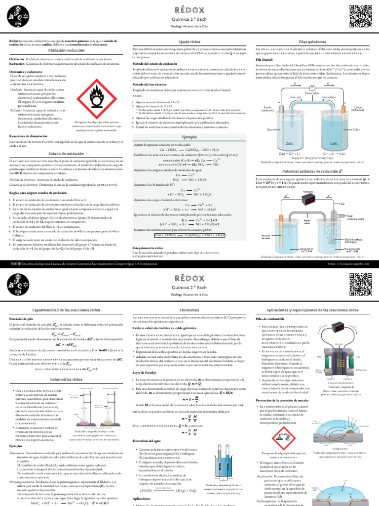 Redox Poster Pdf Pdf Redox Compuestos Químicos