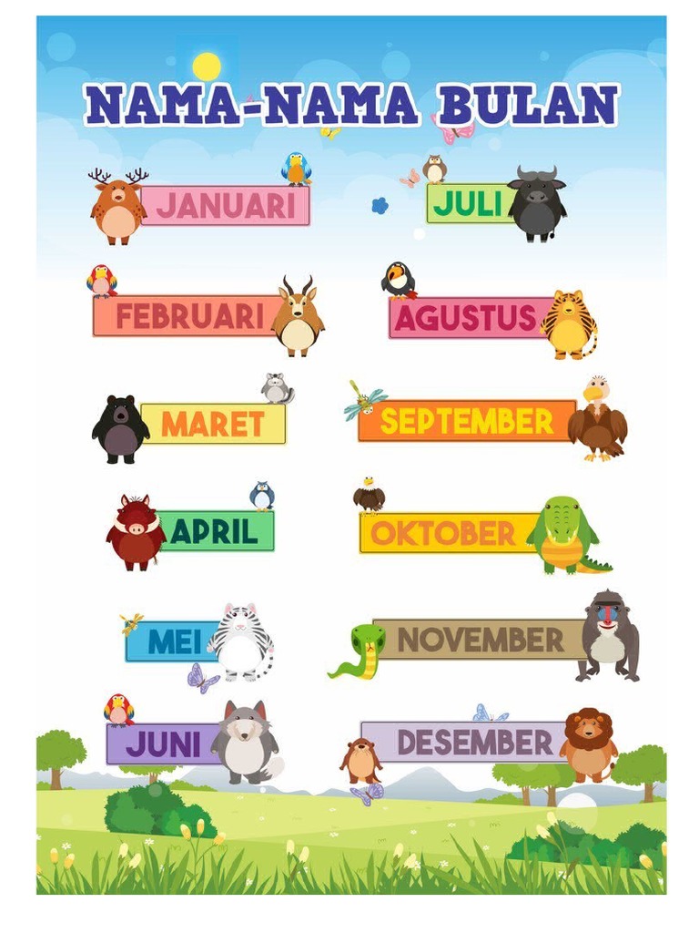 Nama Nama Bulan | PDF