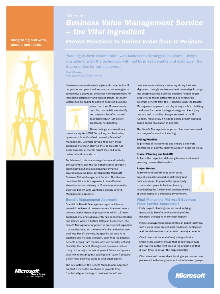 Business Value Management | PDF | Strategic Management | Business Value