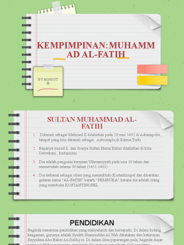 Kepimpinan Muhammad Al Fatih | PDF