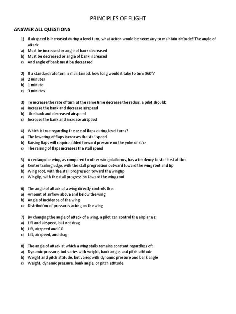 Understanding the Fundamental Principles of Flight: An Analysis of ...