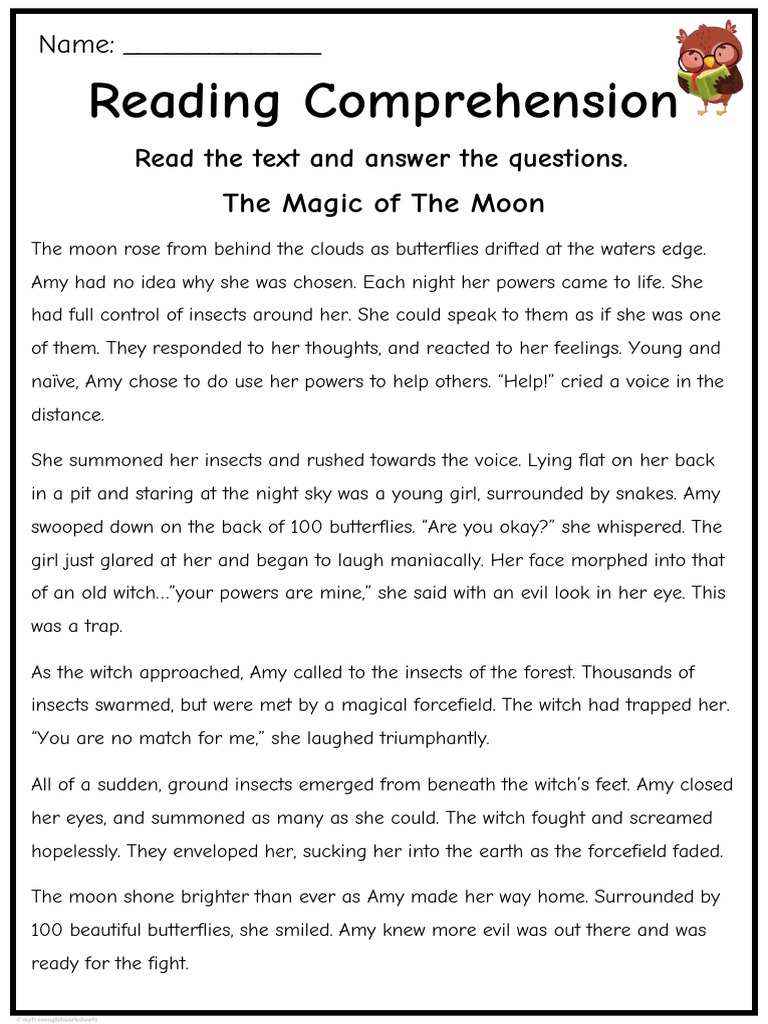 Reading-Comprehension-Grade-6-The-Magic-of-The-Moon | PDF
