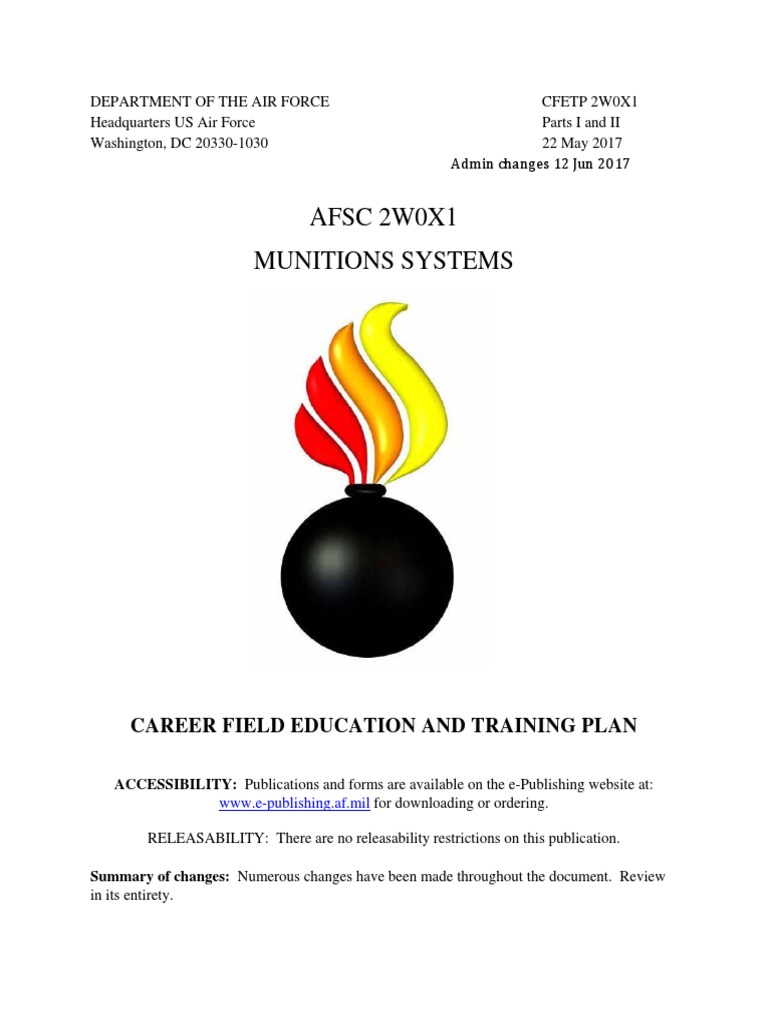 Afsc 2w0x1 Munitions Systems | PDF | Mentorship | Professional ...