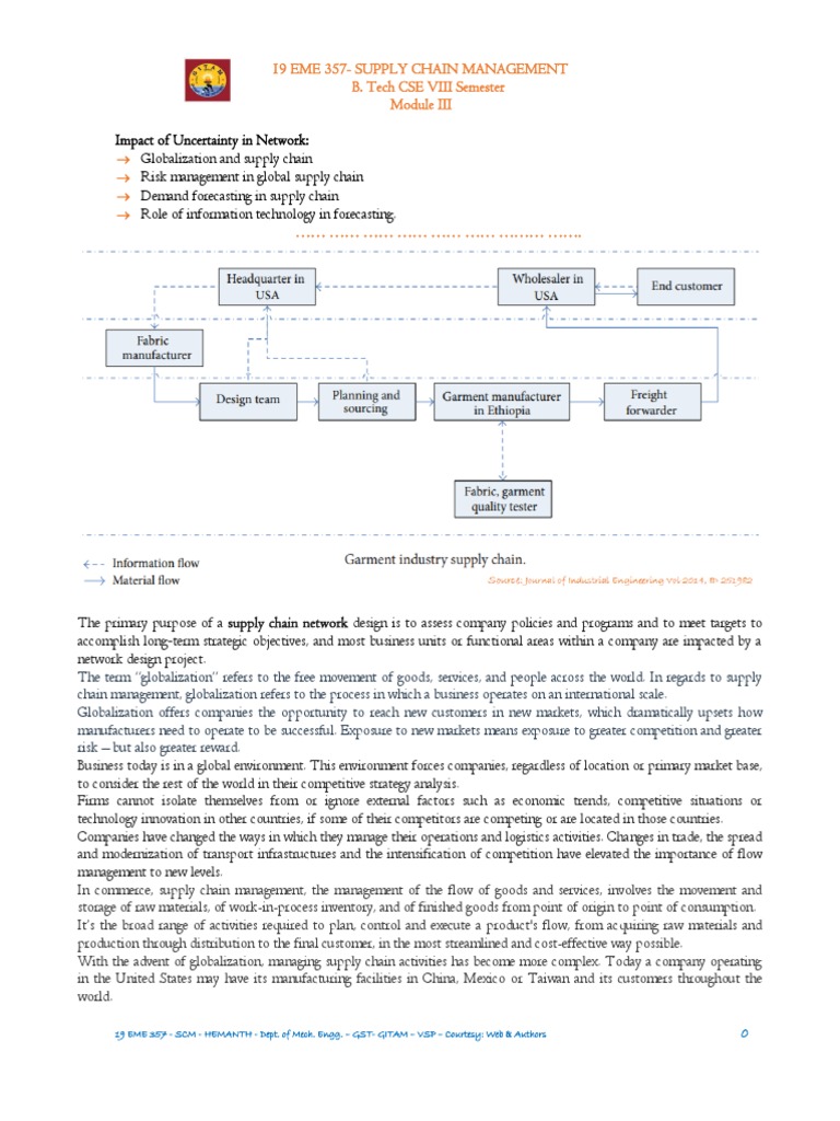 SCM Module - Iii PDF | PDF
