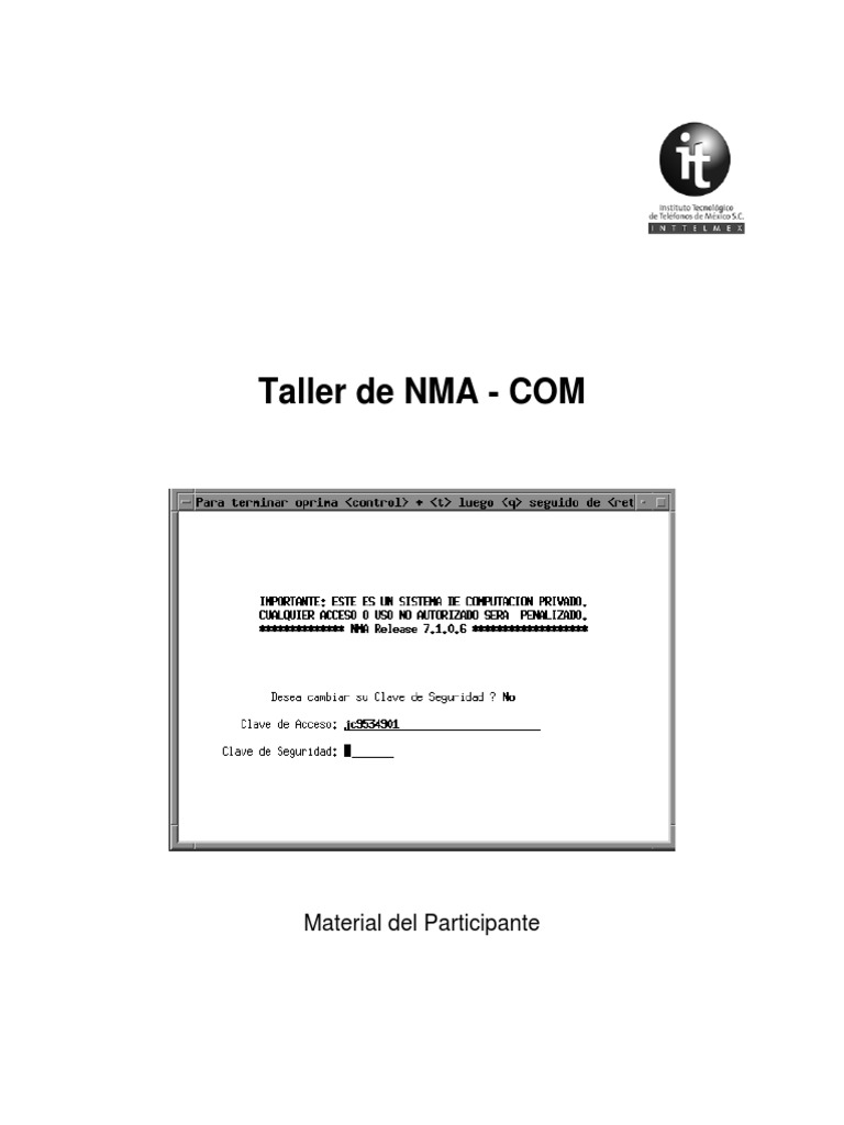 Manual Nma | PDF | Software de la aplicacion | Bases de datos