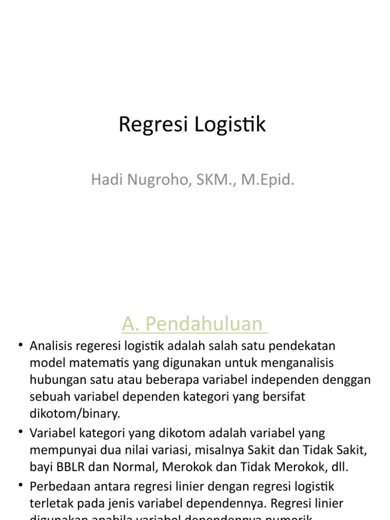 11regresi Logistik | PDF