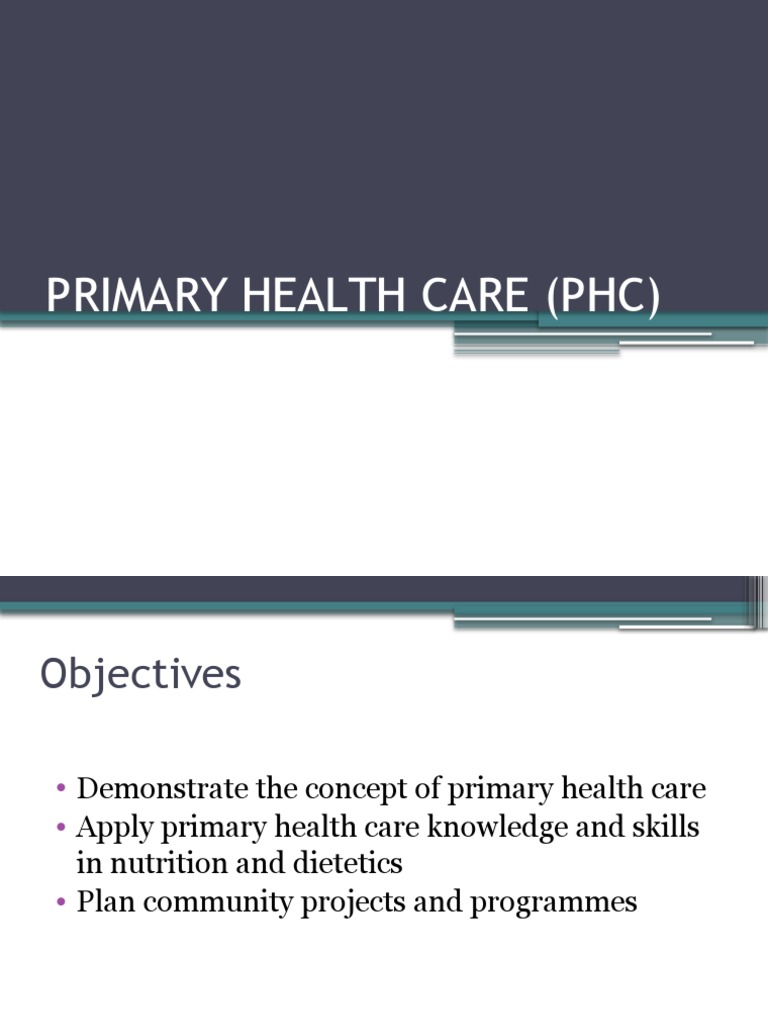 Primary Health Care | PDF | Malnutrition | Health Care