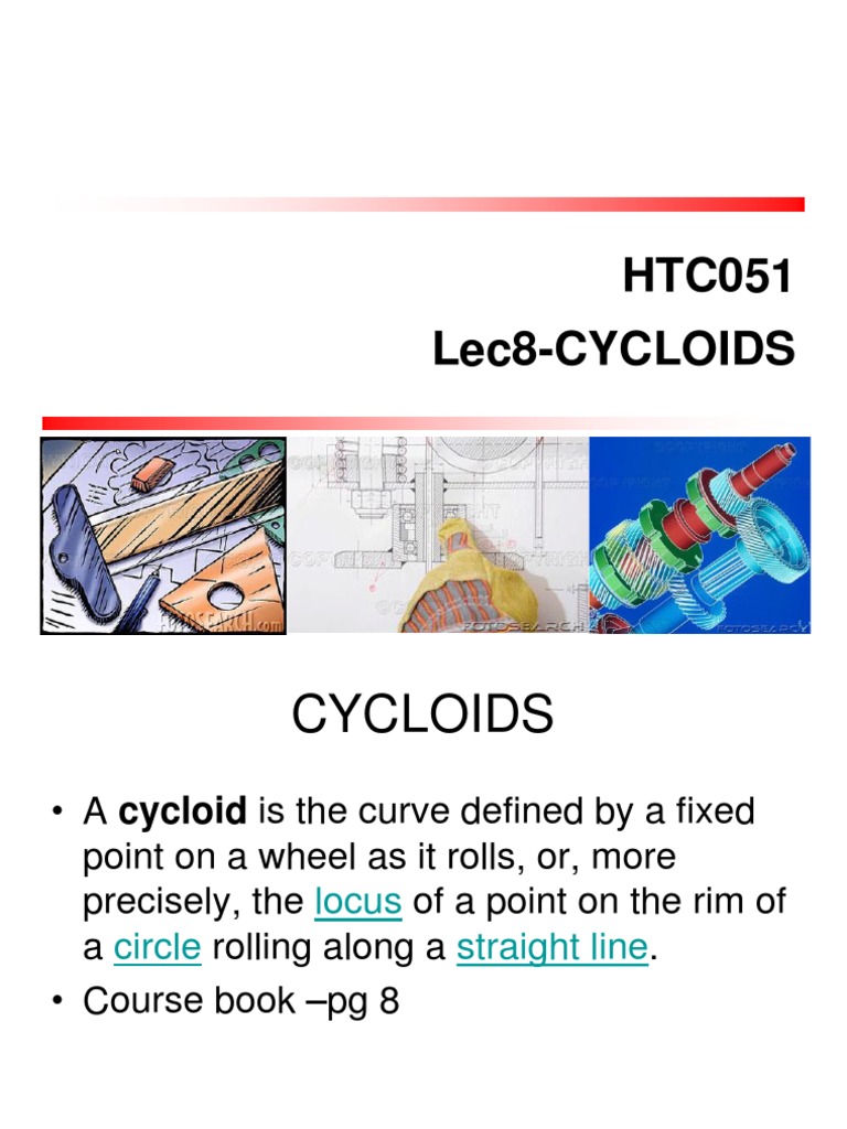 8-HTC051 Lec8 (CYCLOIDS) | PDF | Circle | Manifold