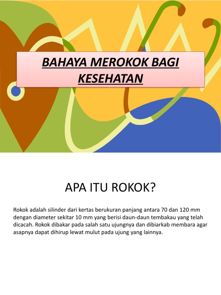 Bahaya Merokok Bagi Kesehatan Pdf