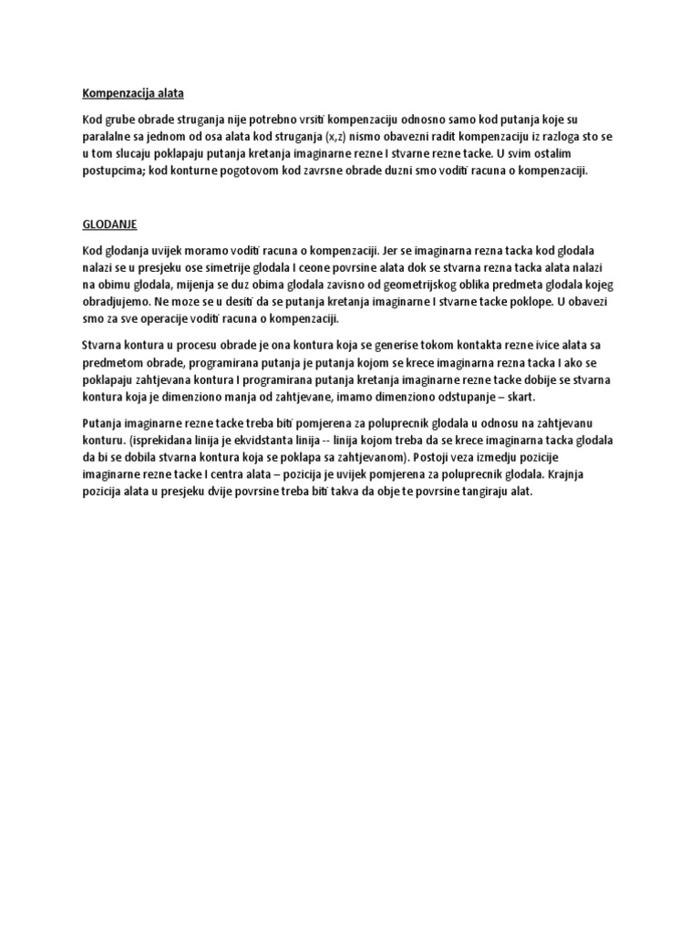 CNC Predavanja | PDF