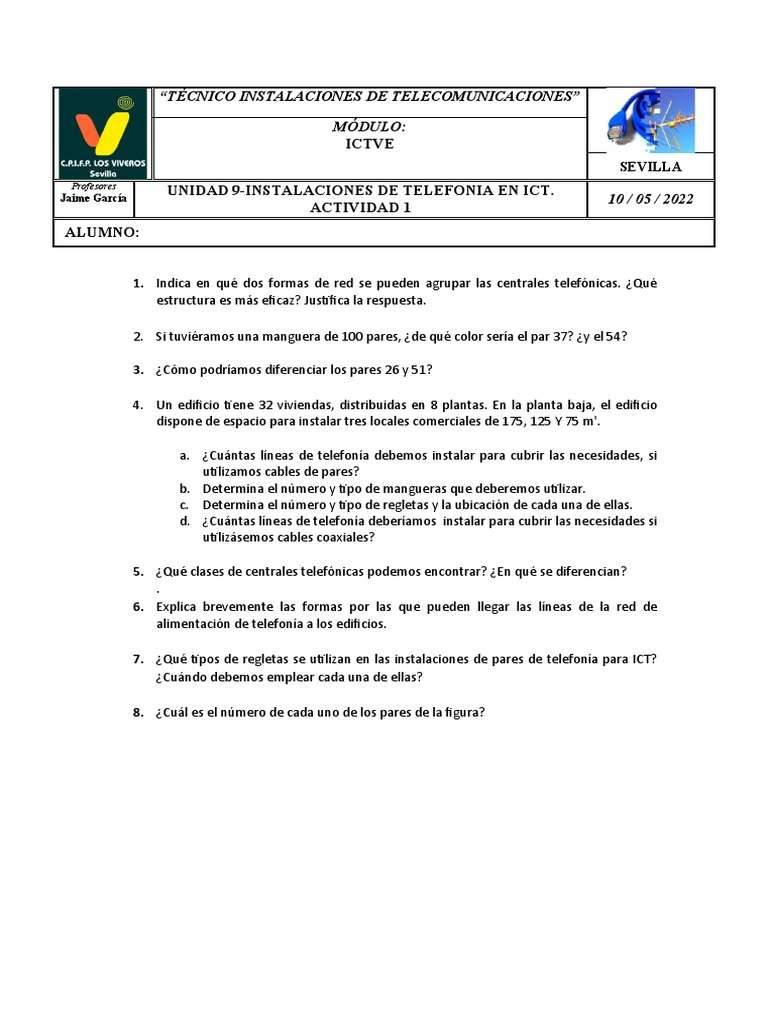 U9 Actividad 1 | PDF