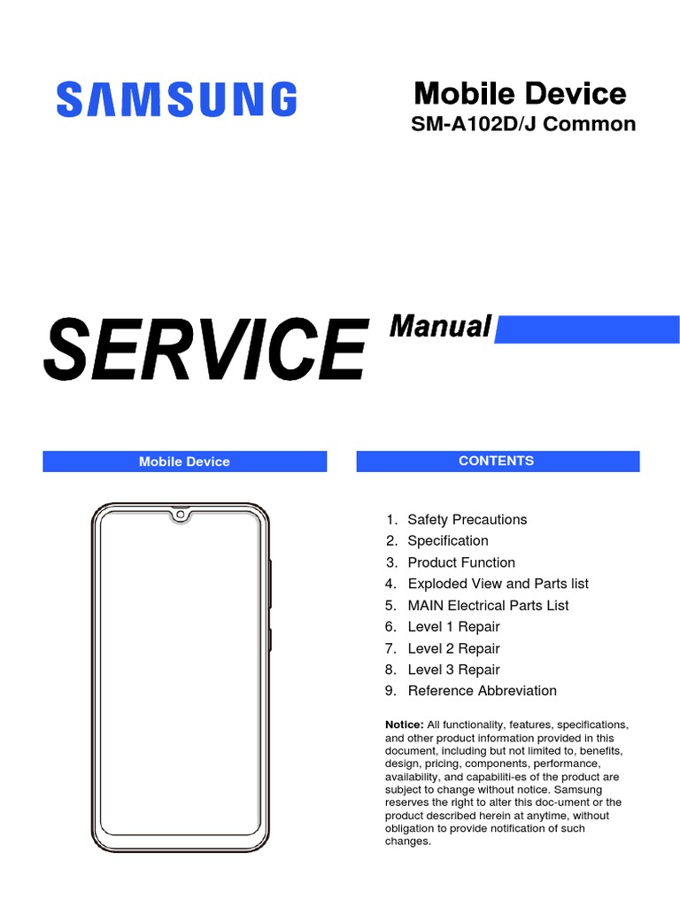 Samsung SM-A102D/J Service Guide | PDF | Electrostatic Discharge | High ...