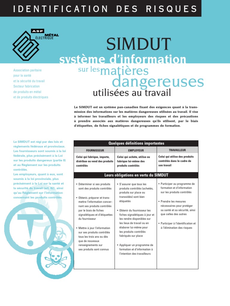 Fiche Technique Simdut | Download Free PDF | Hydrogène | Loi