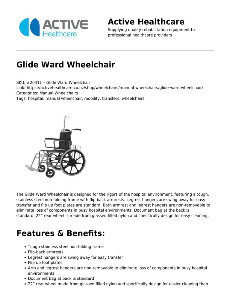 Hospital Wheelchair | PDF