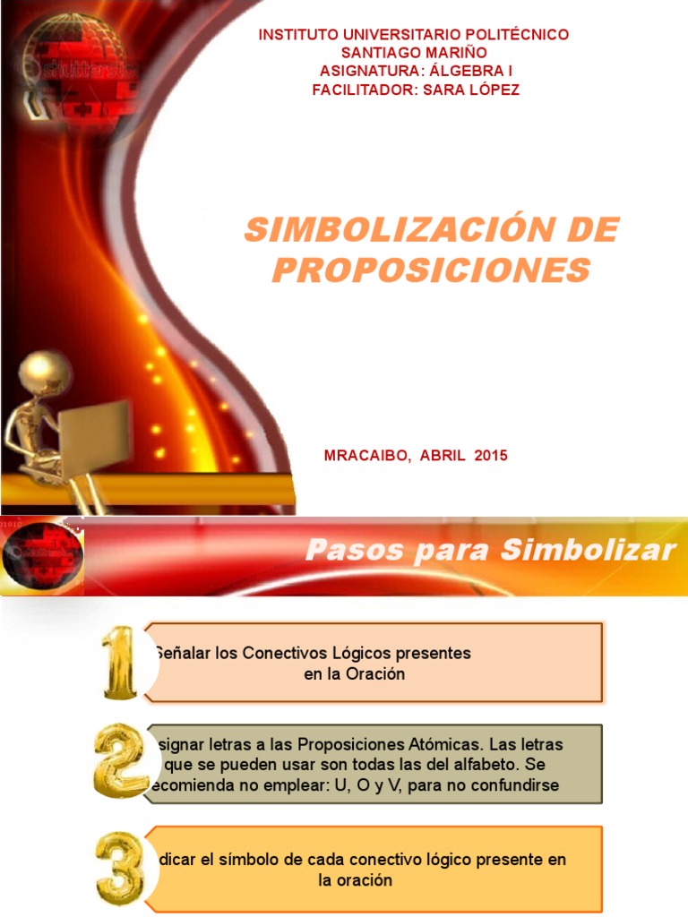 Simbolización de Proposiciones | PDF | Si y solo si | Proposición