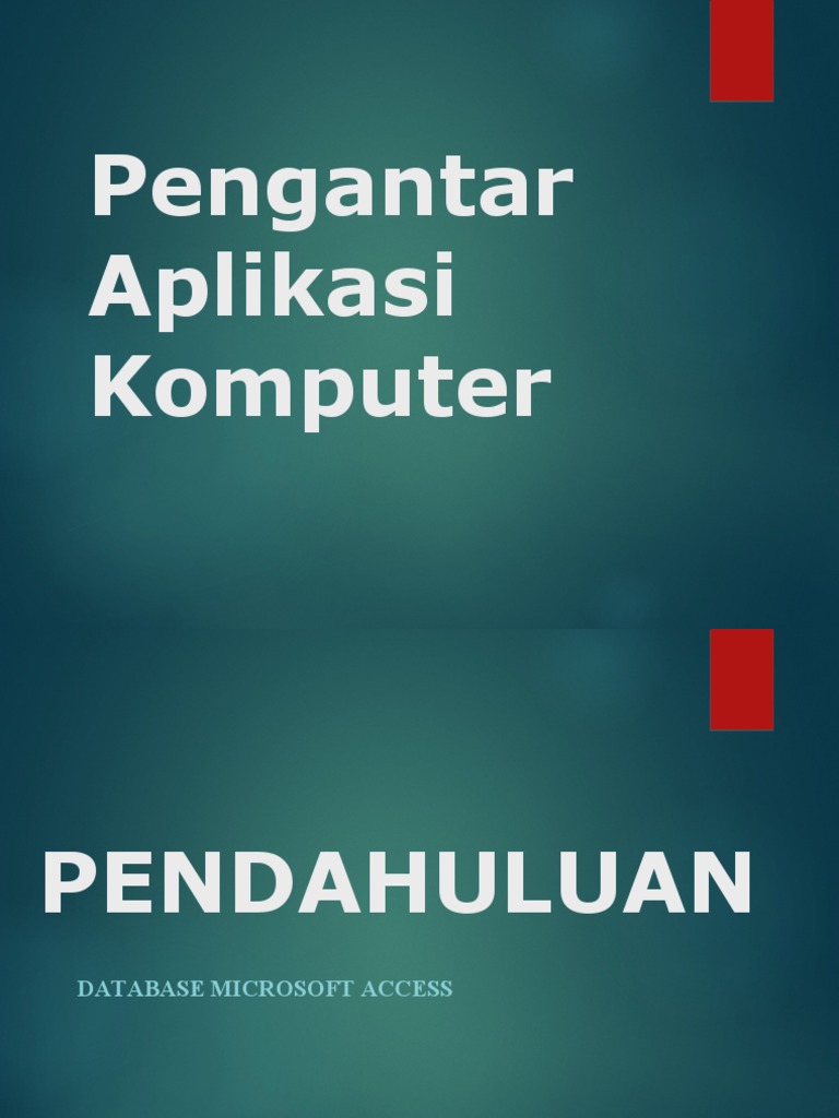 Pengantar Aplikasi Komputer - 9 | PDF