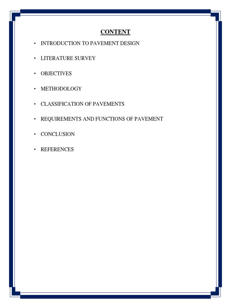 A Comprehensive Overview of Pavement Design Principles, Types, Layers and Their Functions | PDF ...