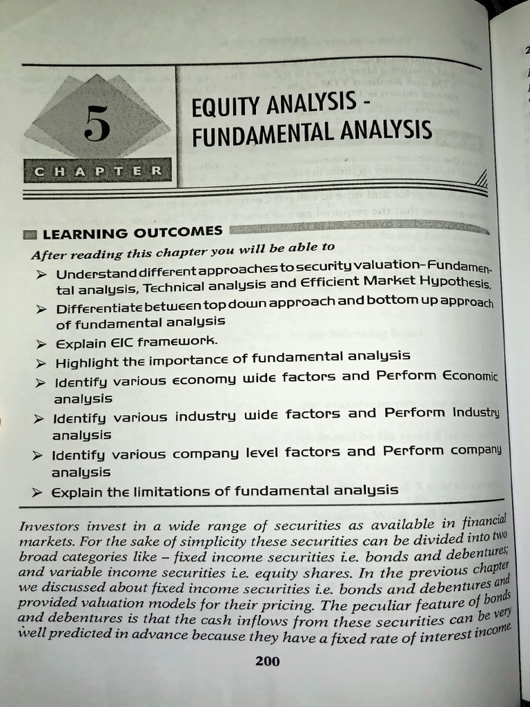 Equity Fundamental Analysis | PDF