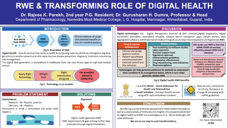 DR - Rajvee - Poster - RWE & TRANSFORMING ROLE OF DIGITAL HEALTH | PDF