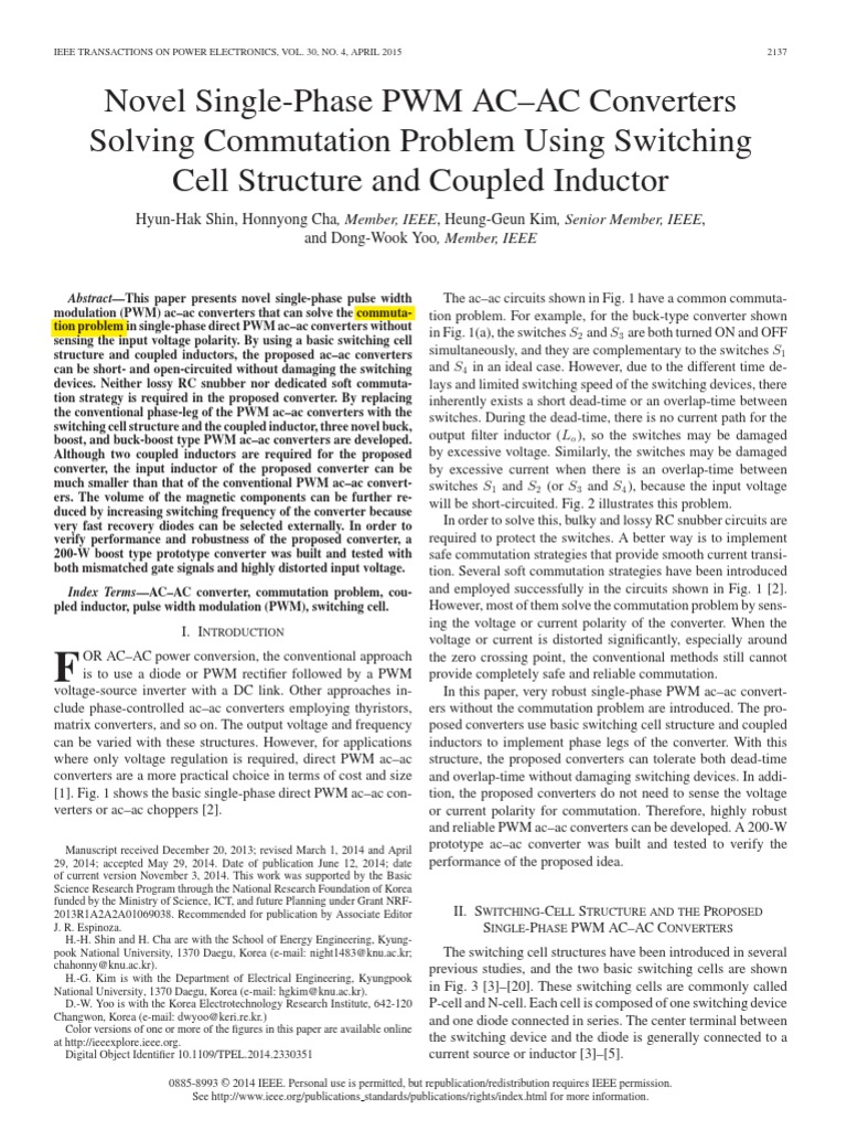 AC AC Converter | PDF | Power Electronics | Alternating Current