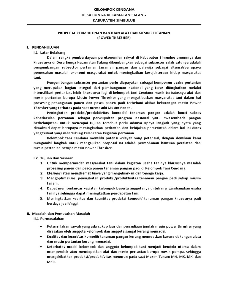 Proposal Kelompok | PDF