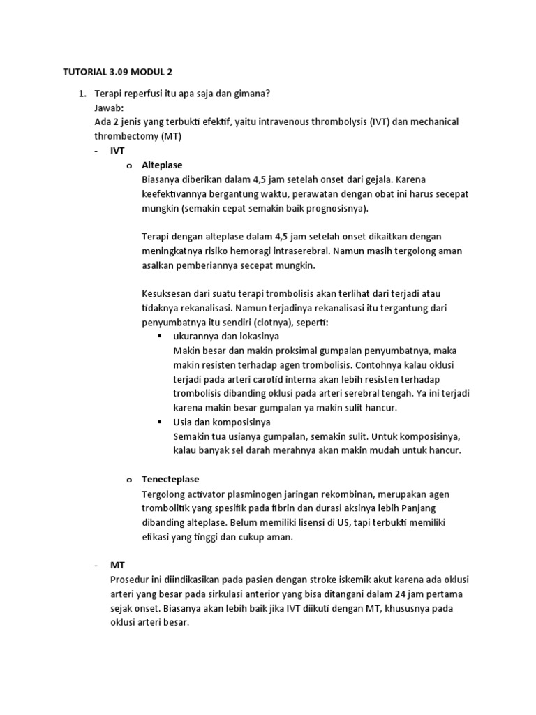 Tutorial Stroke DM HT Af | PDF