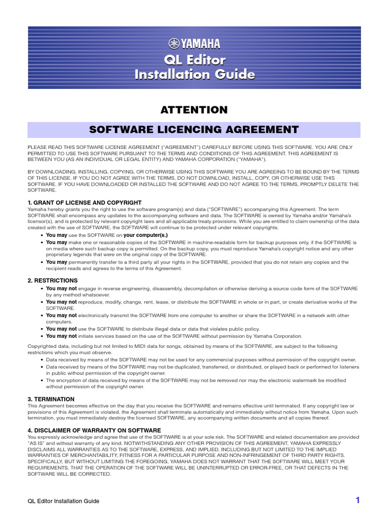 QL Editor Installation Manual | PDF | Ip Address | Computer Network