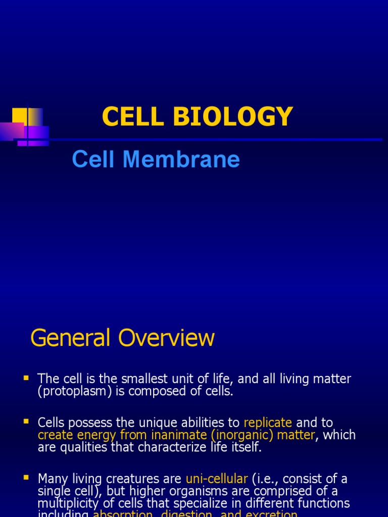 Cell Membrane | PDF | Cell Membrane | Cell (Biology)