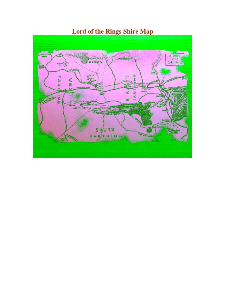 MERP Maps - Shire Map | PDF