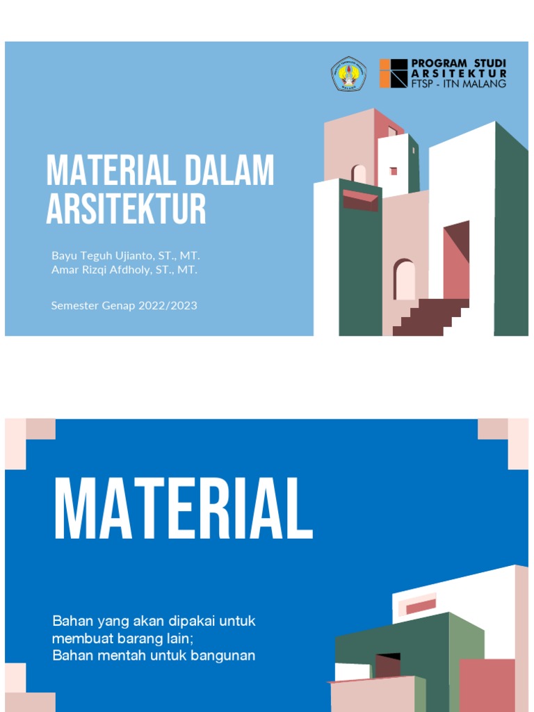 Material Arsitektur: Sifat dan Asal Mula | PDF