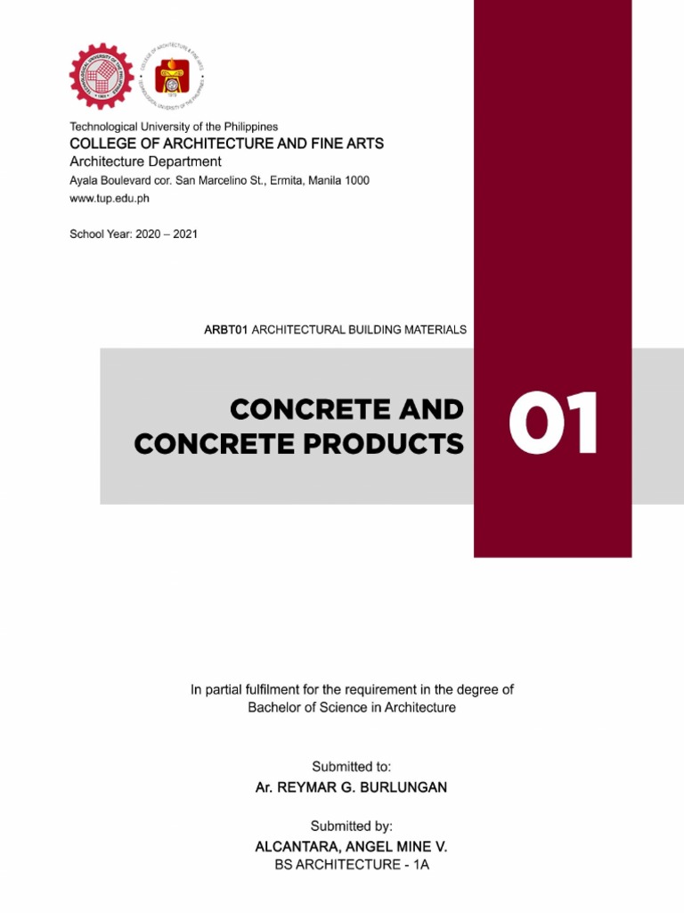 01 Concrete and Concrete Products | PDF | Concrete | Cement